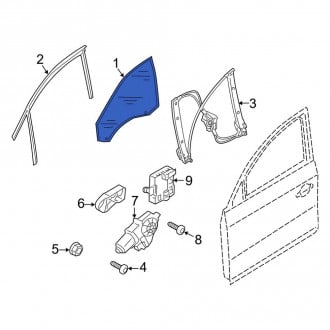 Audi Q5 Window Glass | Door Glass — CARiD.com