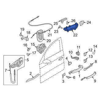 Audi Q5 Door Handles & Window Crank Handles — CARiD.com
