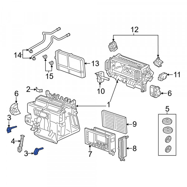 Audi OE 6Q0820539 - A/C Evaporator Temperature Sensor