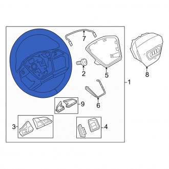 Audi A7 OEM Steering Wheels | Wood, Leather, Racing — CARiD.com