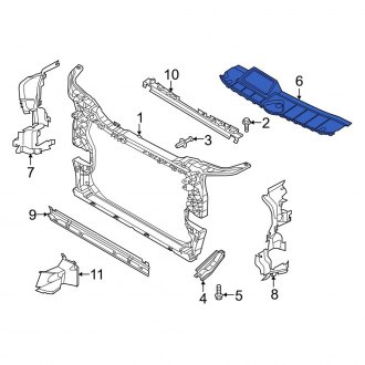 Audi Q5 Radiator Support Covers — CARiD.com