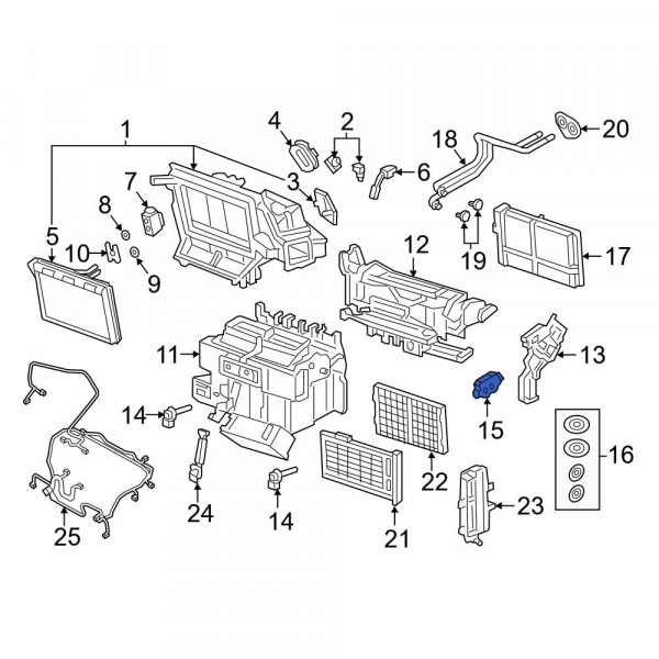 Audi OE 4M0820511A - HVAC Air Inlet Door Actuator
