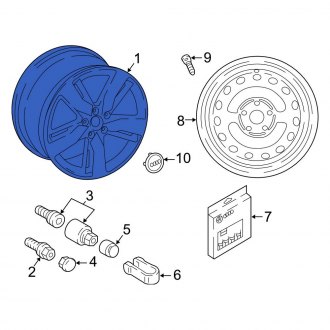 Audi Q5 OEM Wheels & Tires | Lug Nuts, TPMS Sensors — CARiD.com