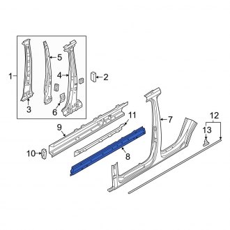 Audi Replacement Rocker Panels - Full, Inner, Outer | CARiD