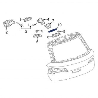 Audi Q5 Trunk & Tailgate Lock Motors, Switches, Relays — CARID.com