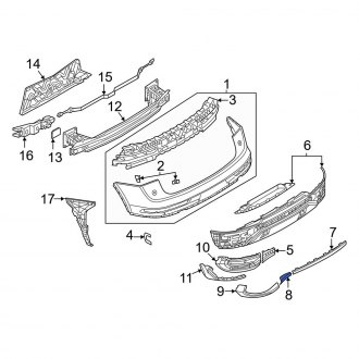 Audi Q5 Replacement Bumper Moldings & Trim — CARiD.com