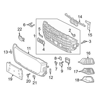 2025 Audi Q8 Grille Brackets & Hardware — CARiD.com