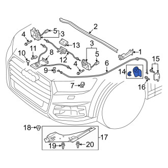 Audi Q8 Replacement Hoods | Hinges, Supports – CARiD.com