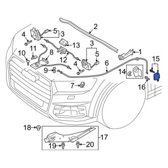 Audi Q8 Replacement Hood Hardware — CARiD.com