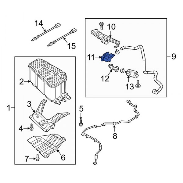 Audi OE 7L0906243A - Evaporative Emissions System Leak Detection Pump