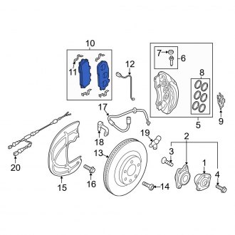 Audi Q8 OEM Brake Parts | Pads, Bleeders, Rotors — CARiD.com