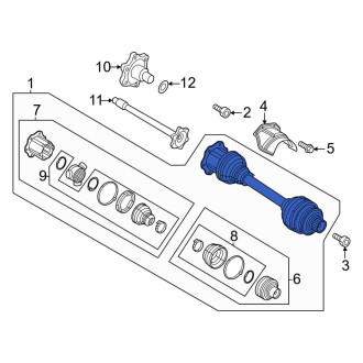Audi Q8 OEM Driveline & Axle Parts | Hubs, CV-Joints — CARiD.com