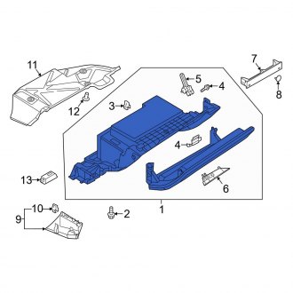 Audi Q8 Glove Boxes, Cup Holders & Parts — CARiD.com