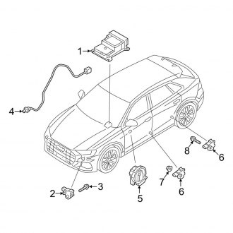 2021 Audi Q8 Air Bag Parts | Sensors, Modules — CARiD.com
