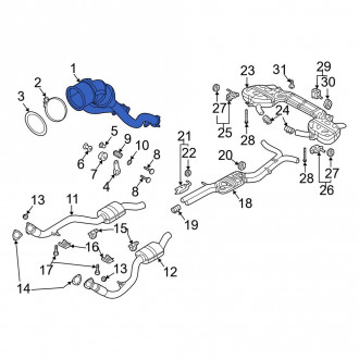 Audi A6 OEM Exhaust Parts | Systems, Tips, Pipes — CARiD.com