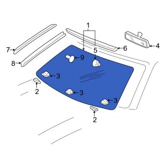 Audi A4 Replacement Windshield Glass — CARiD.com