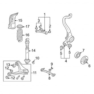 2000 Audi A4 OEM Suspension Parts | Shocks, Struts — CARiD.com