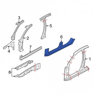 Audi S4 Rocker Panels, Floor Pans, Moldings — CARiD.com