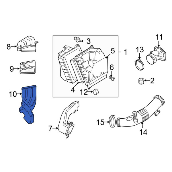 Audi OE 8E0129618H - Engine Air Intake Hose