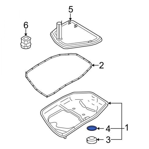 Audi OE 01V321379 - Automatic Transmission Drain Plug Washer