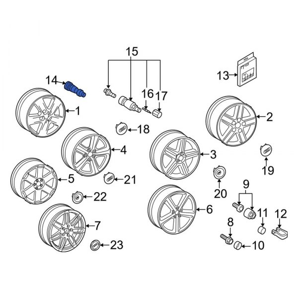 Audi OE 839601361 - Tire Valve Stem