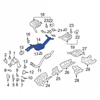 Audi S4 OEM Exhaust Parts | Systems, Tips, Pipes — CARiD.com