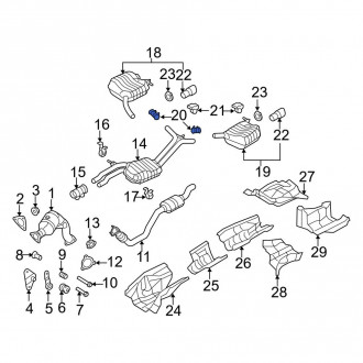 Audi A6 OEM Exhaust Parts | Systems, Tips, Pipes — CARiD.com