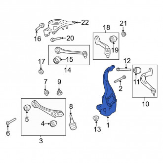 Audi Q5 Steering Knuckles, Spindles & Parts — CARiD.com
