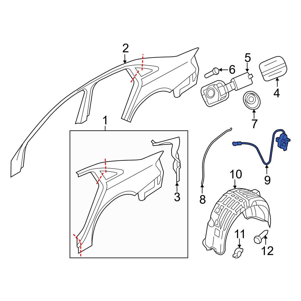 Audi A5 OEM Quarter Panels & Parts - Rear & Front | CARiD