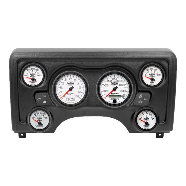 Auto Meter® 90011-10 - Phantom II Series Direct Fit 6-Piece Gauge Panel Kit