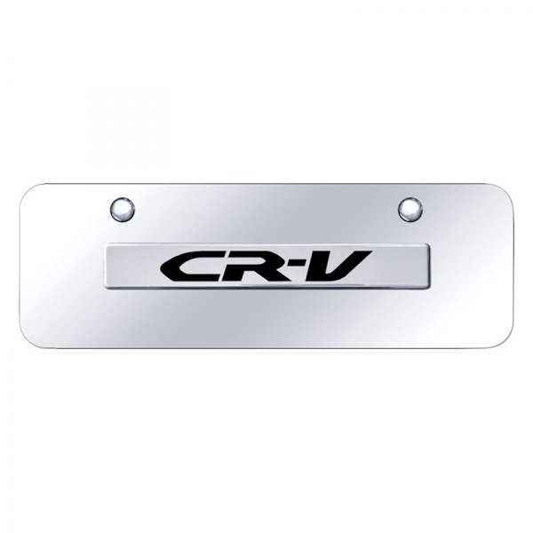 Autogold® CRV.N.CCM - Chrome Mini Size License Plate with 3D Chrome CR ...