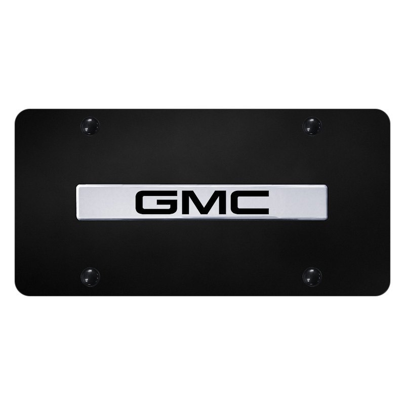 Autogold® - License Plate with 3D Chrome GMC Logo