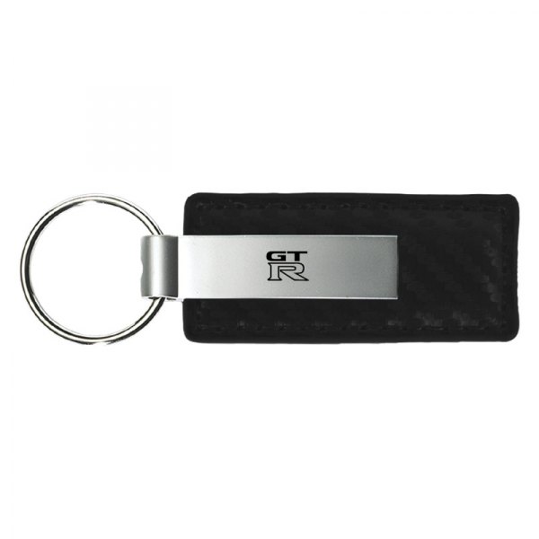 Autogold® KC1550.GTR - GTR Black Carbon Fiber Leather Key Chain