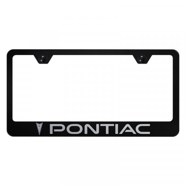 Autogold® - License Plate Frame with Laser Etched Pontiac Logo