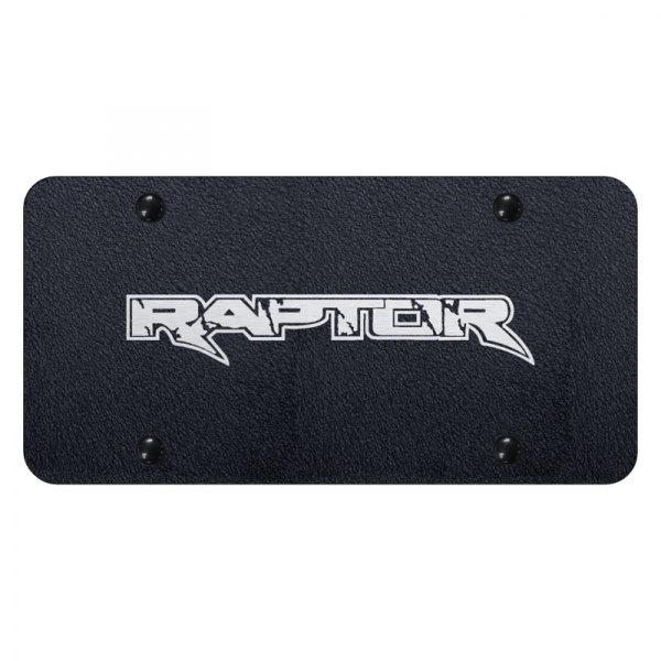 Autogold® PL.RAP.ERB - Rugged Black License Plate with Laser Etched ...