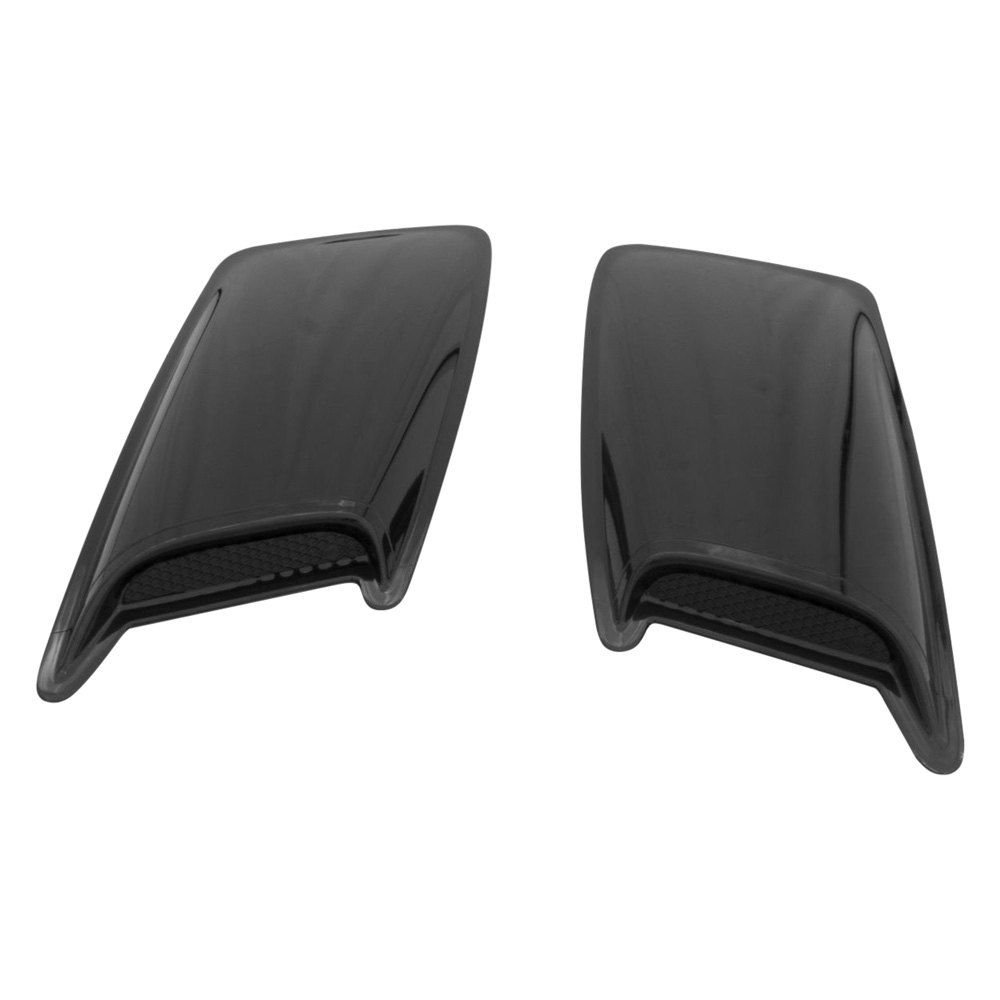 AVS® 80001 - Large Black Hood Scoops (Unpainted)