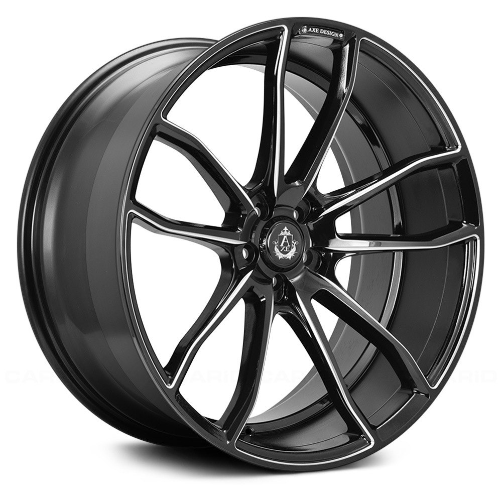 AXE® EX33 Wheels - Gloss Black with Milled Accents Rims