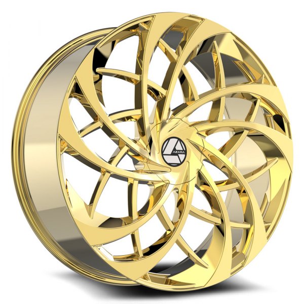 AZARA® AZA-540 Wheels - Nano Gold Rims