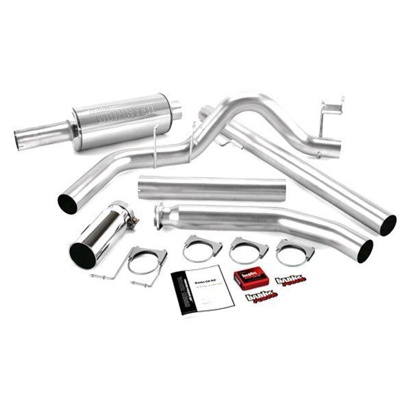 Banks® 49360 - Git-Kit™ Stainless Steel Exhaust System with Single Side ...