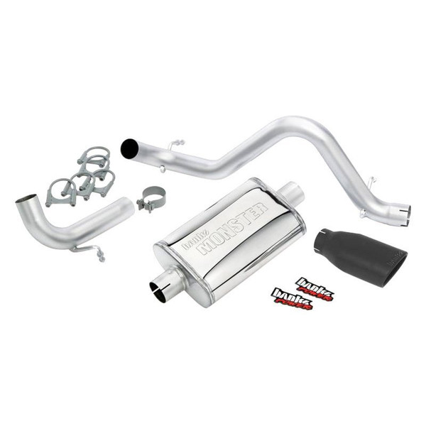 Banks® 51342-B - Monster™ Stainless Steel Cat-Back Exhaust System with ...