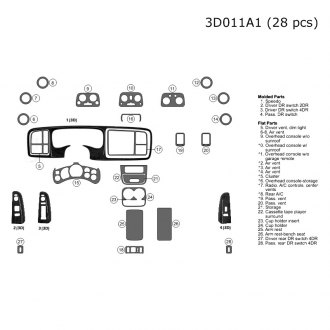 Chevy Silverado Carbon Fiber Dash Kits | Interior Trim — CARiD.com