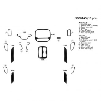 Chevy Colorado Molded Dash Kits — CARiD.com