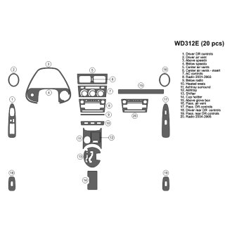 Lexus IS300 Carbon Fiber Dash Kits - Interior Trim | CARiD