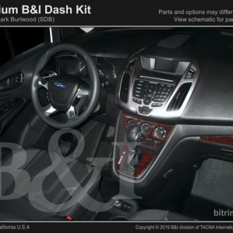 Ford Transit Connect Dash Kits - Wood, Carbon Fiber, Aluminum | CARiD