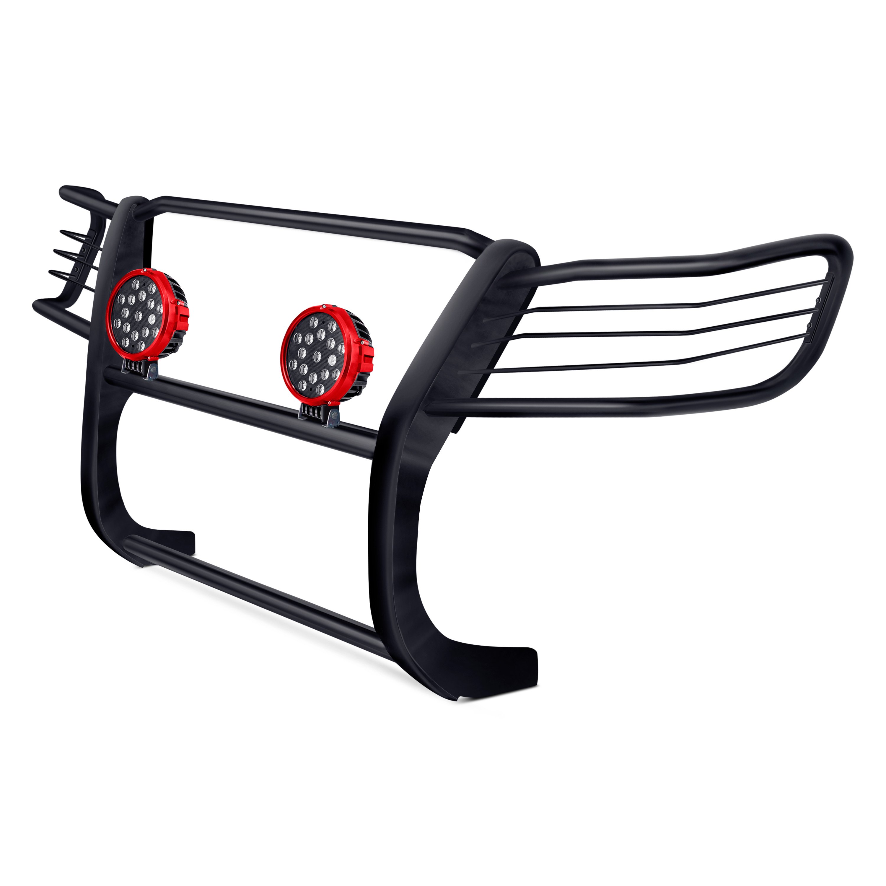 Black Horse® 17GT27MA-PLR - Modular Design Black Grille Guard with 7 ...