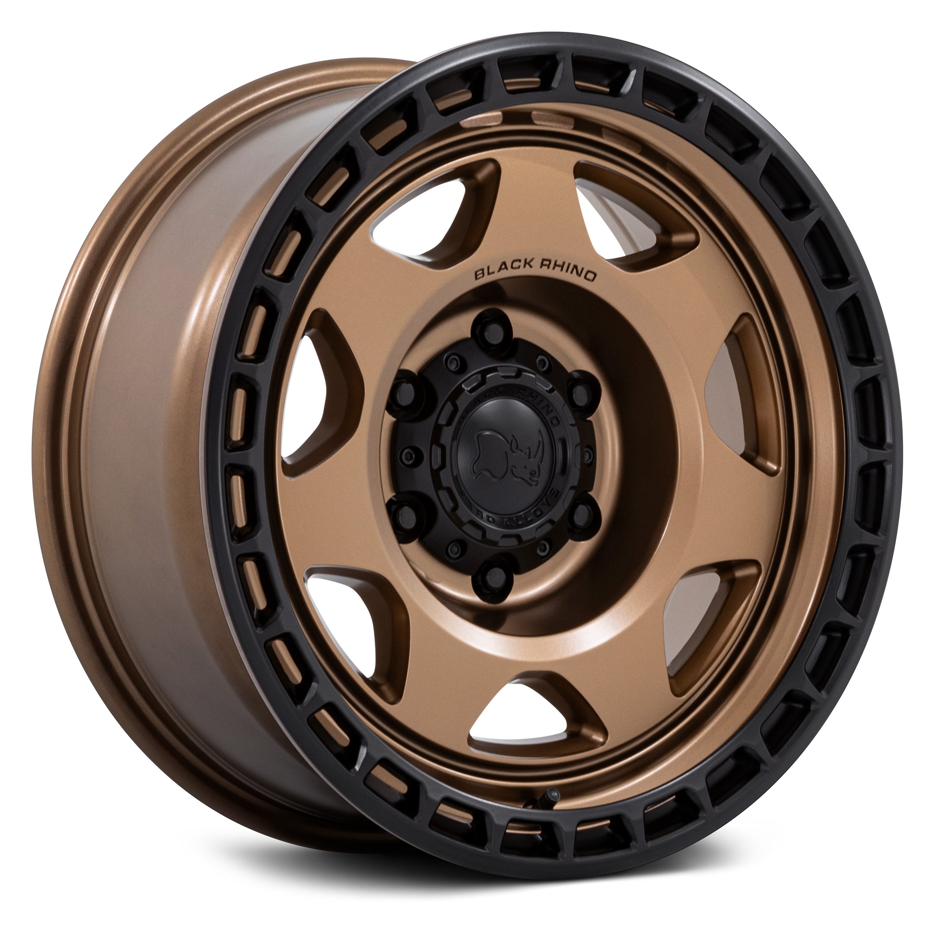 BLACK RHINO® BR018 VOYAGER Wheels - Matte Bronze with Matte Black Lip Rims