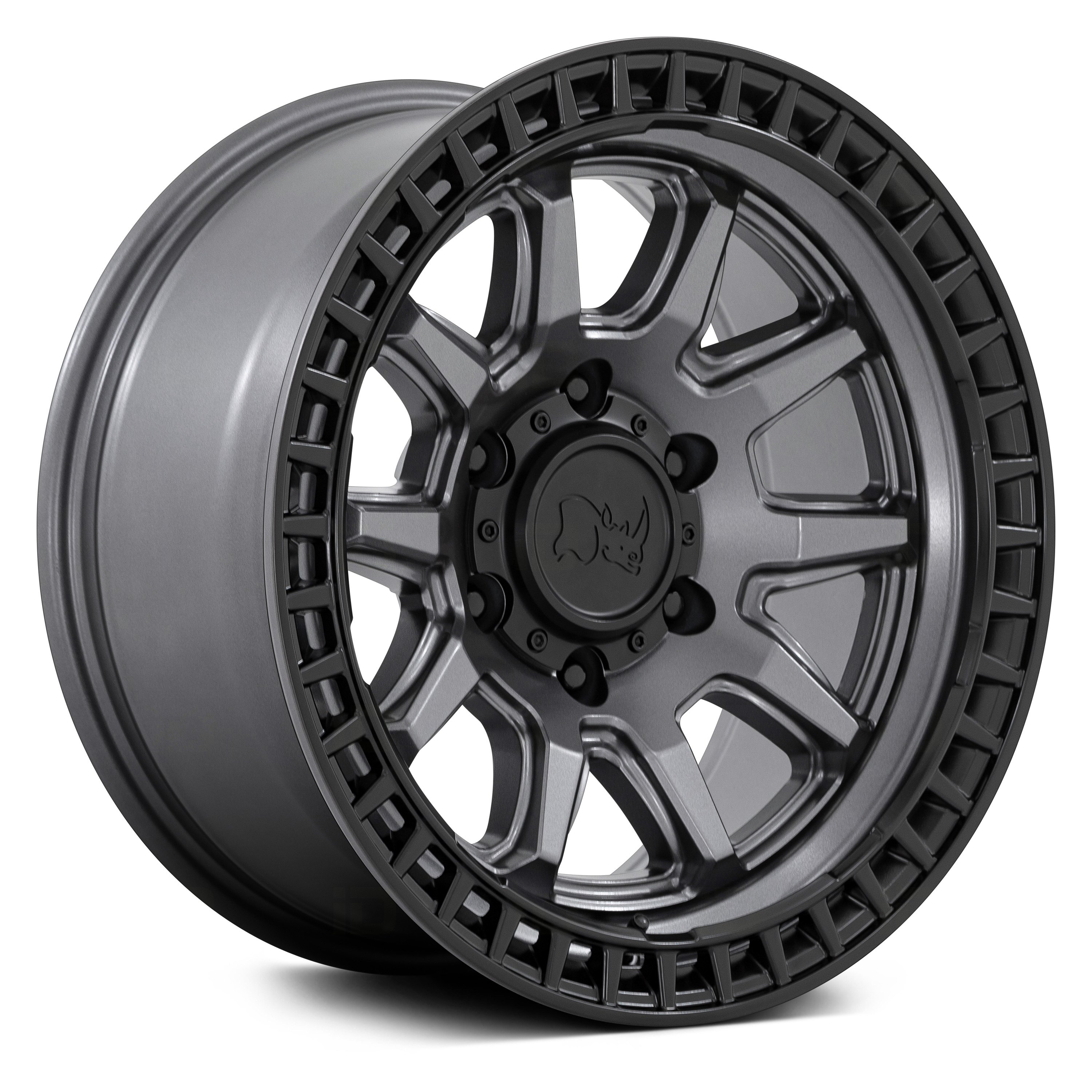 BLACK RHINO® CALICO Wheels - Gunmetal with Matte Black Lip Rims