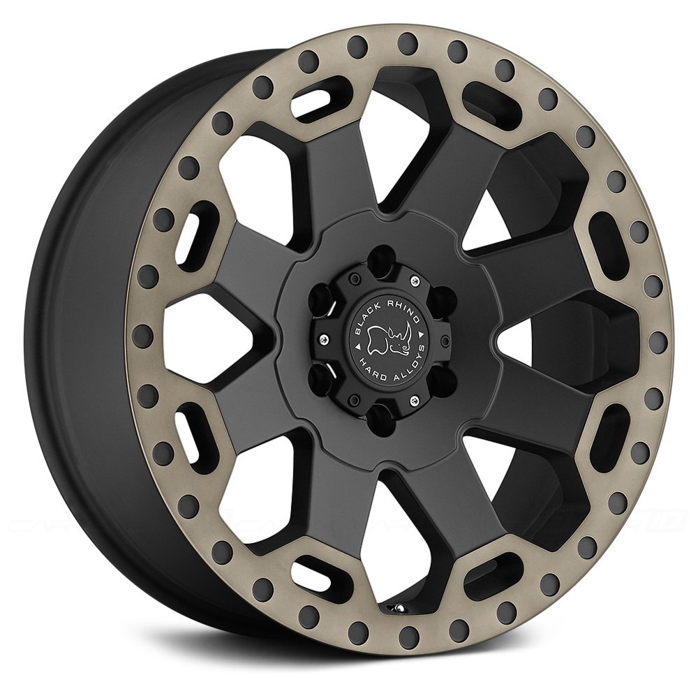 BLACK RHINO® WARLORD Wheels - Matte Black with Dark Tint Edge Rims