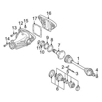 2003 BMW 5-Series OEM Driveline & Axle Parts - Hubs | CARiD