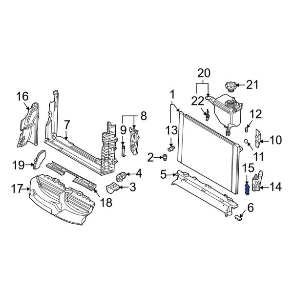 BMW OE 17127507983 - Automatic Transmission Oil Cooler Thermostat Seal